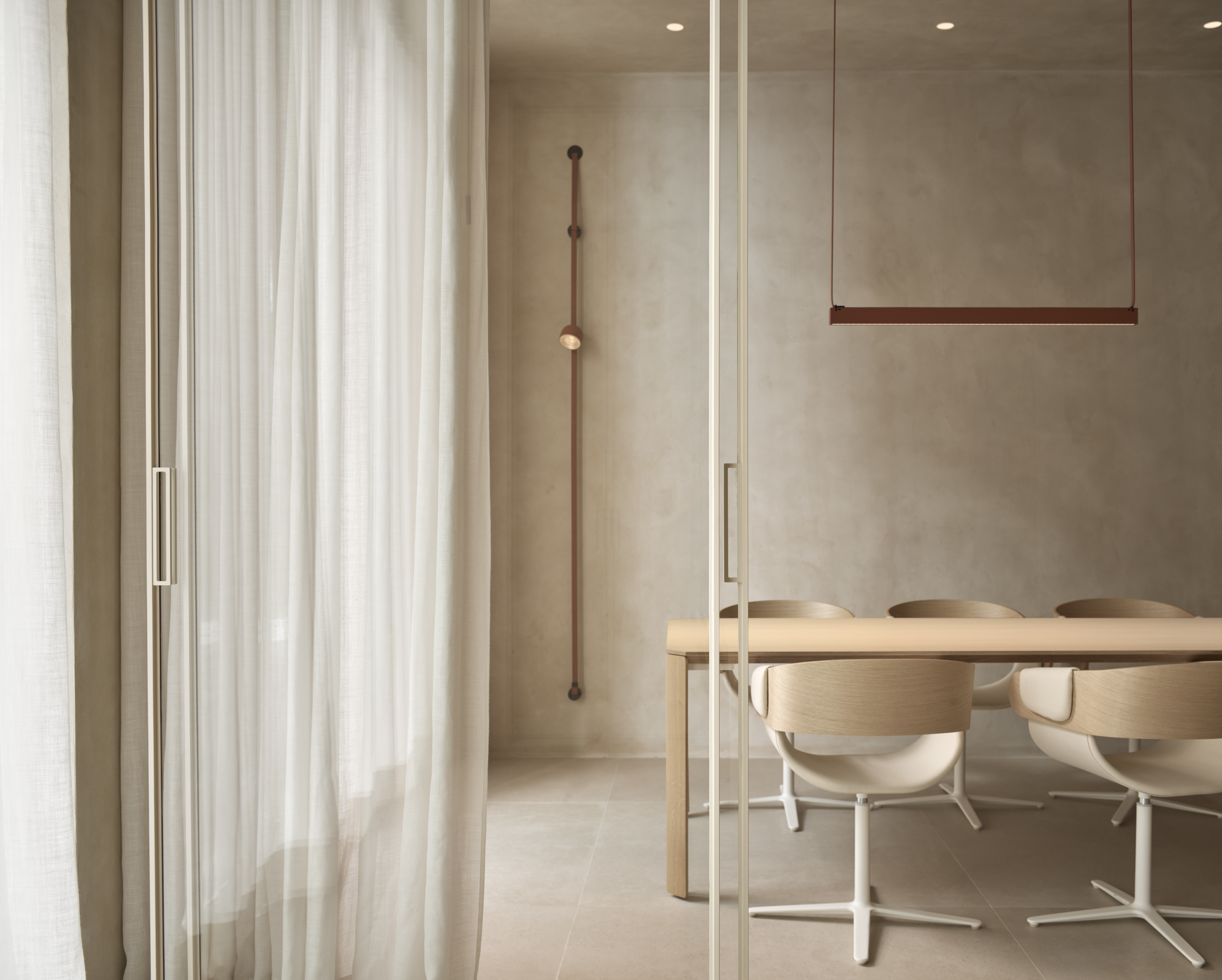 Plusminus lamps by Vibia for the barq estudio headquarters in Valencia