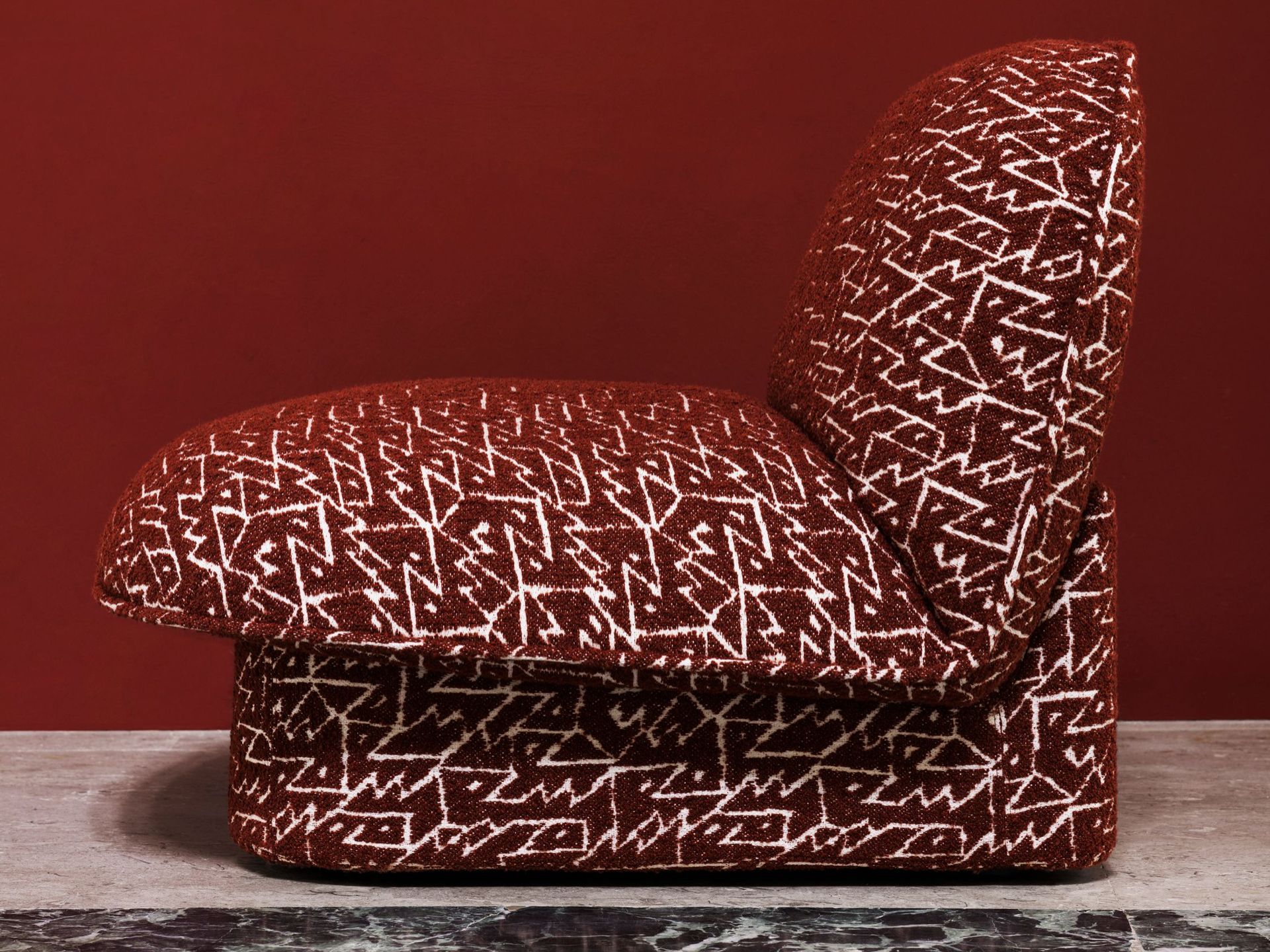 Clara, Frigerio lounge chair designed by Federica Biasi