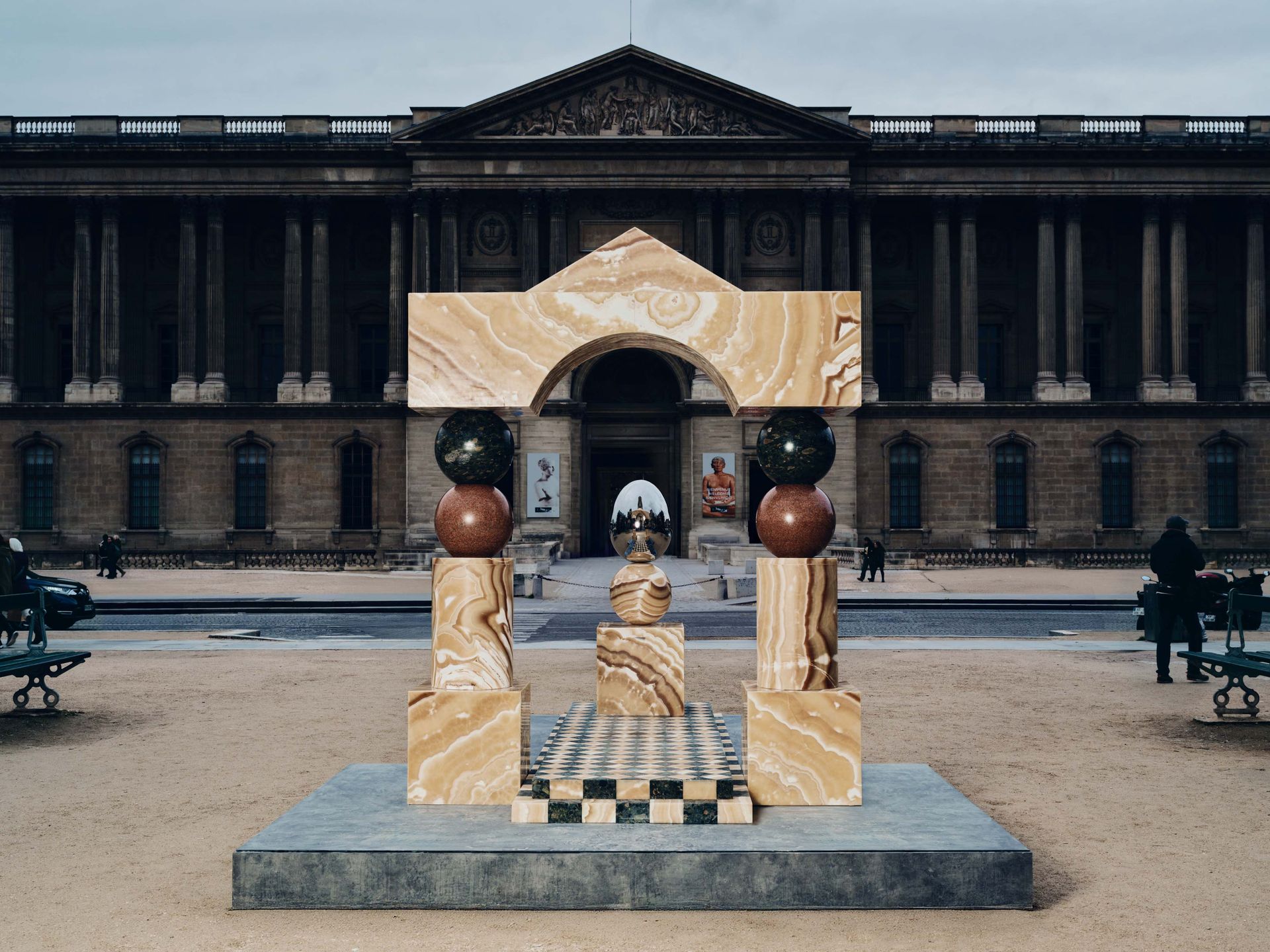 Pilar Zeta's installation at Place du Louvre in Paris
