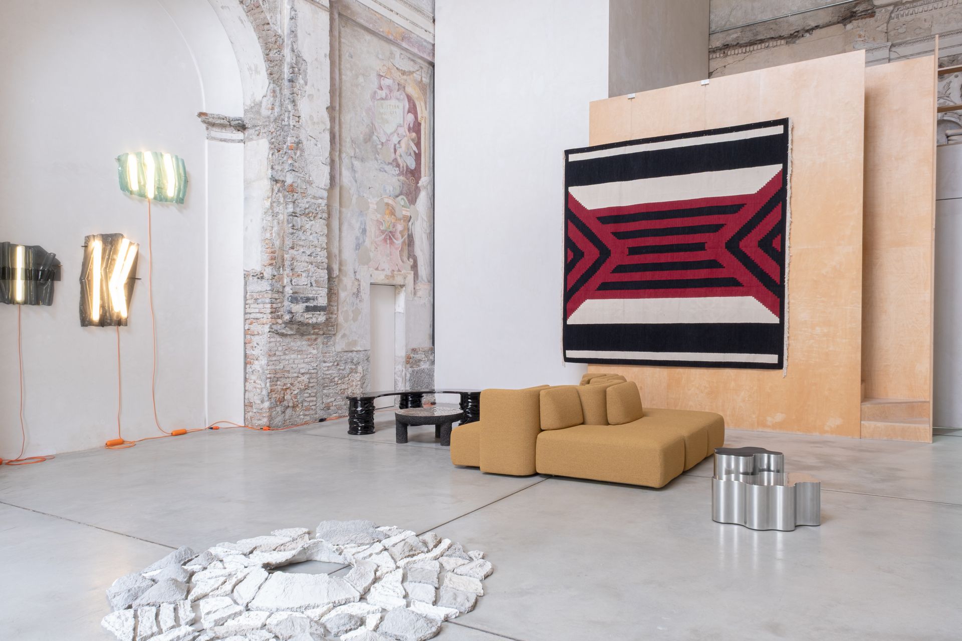 Saba furniture at the Nomad Lobby in the Lake Como Design Festival 2025