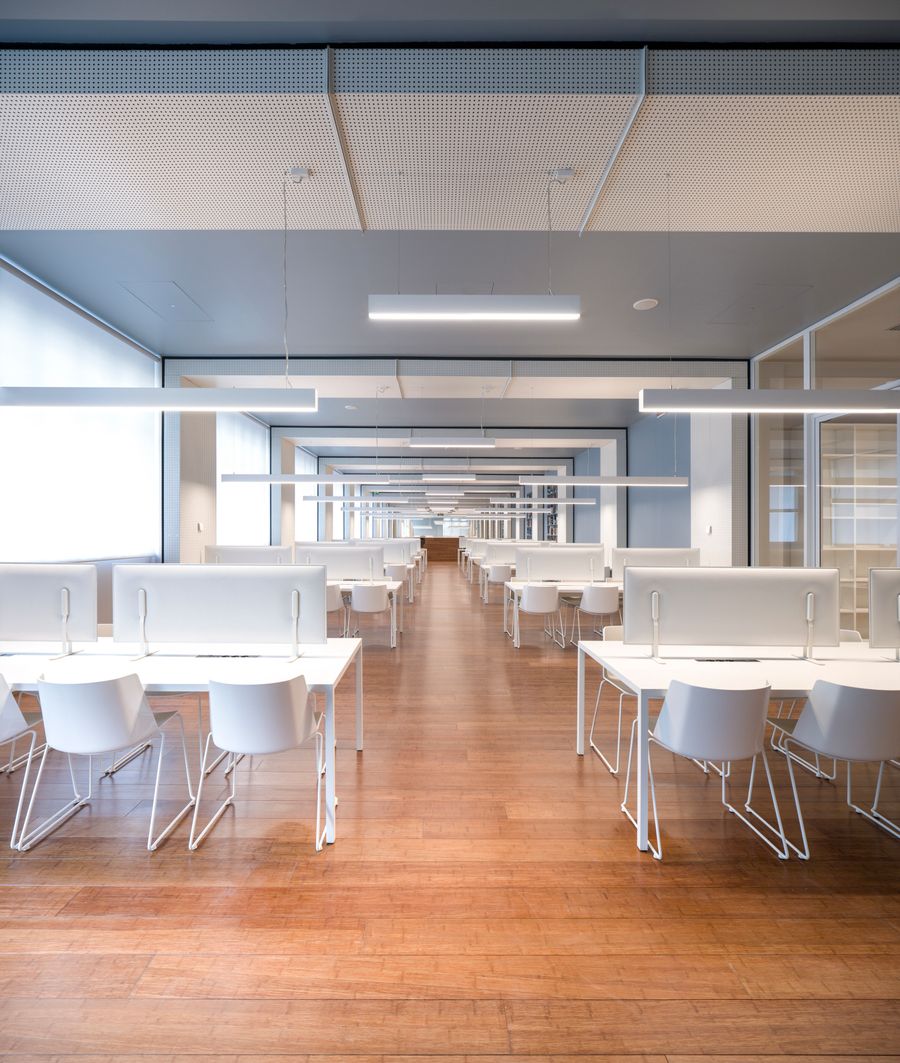 MDF Italia tables and chairs for the Library of the Politecnico di Torino