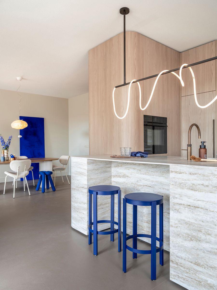 Durasein presents a kitchen island that is as robust as it is original