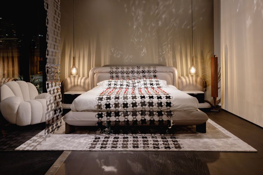 The installation Unexpected Roots by Natuzzi Italia in Miami