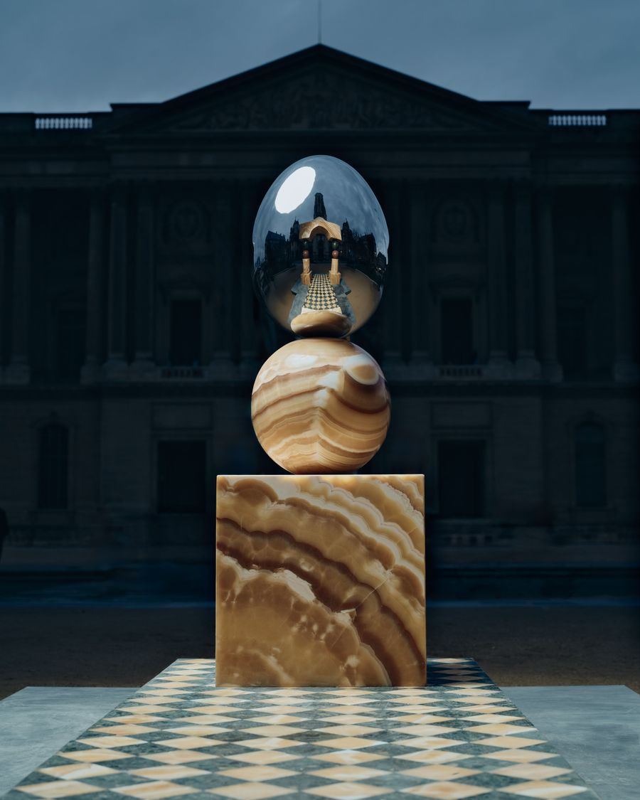 Pilar Zeta's installation at Place du Louvre in Paris