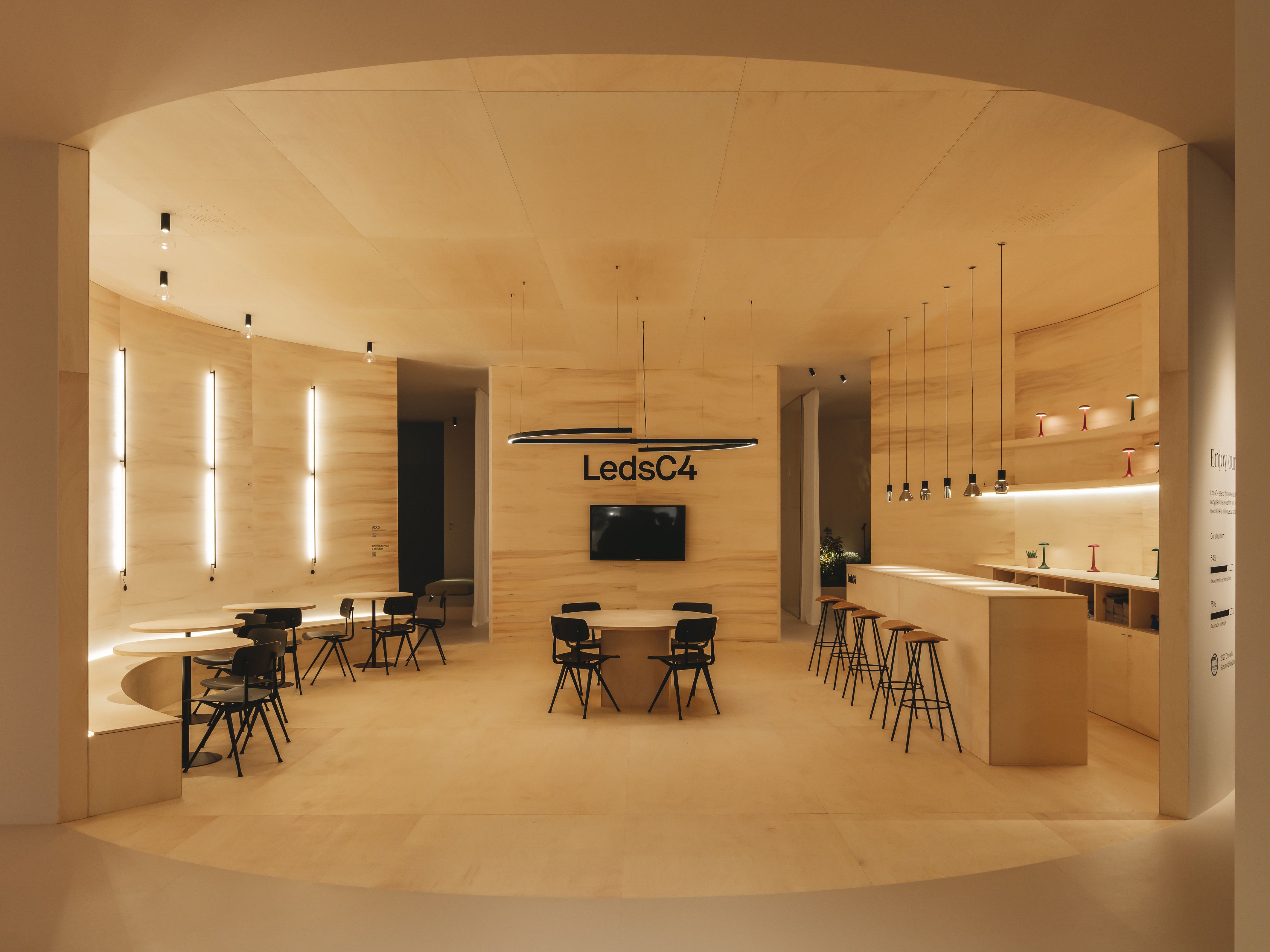 LedsC4 decorative lamps at Euroluce2023