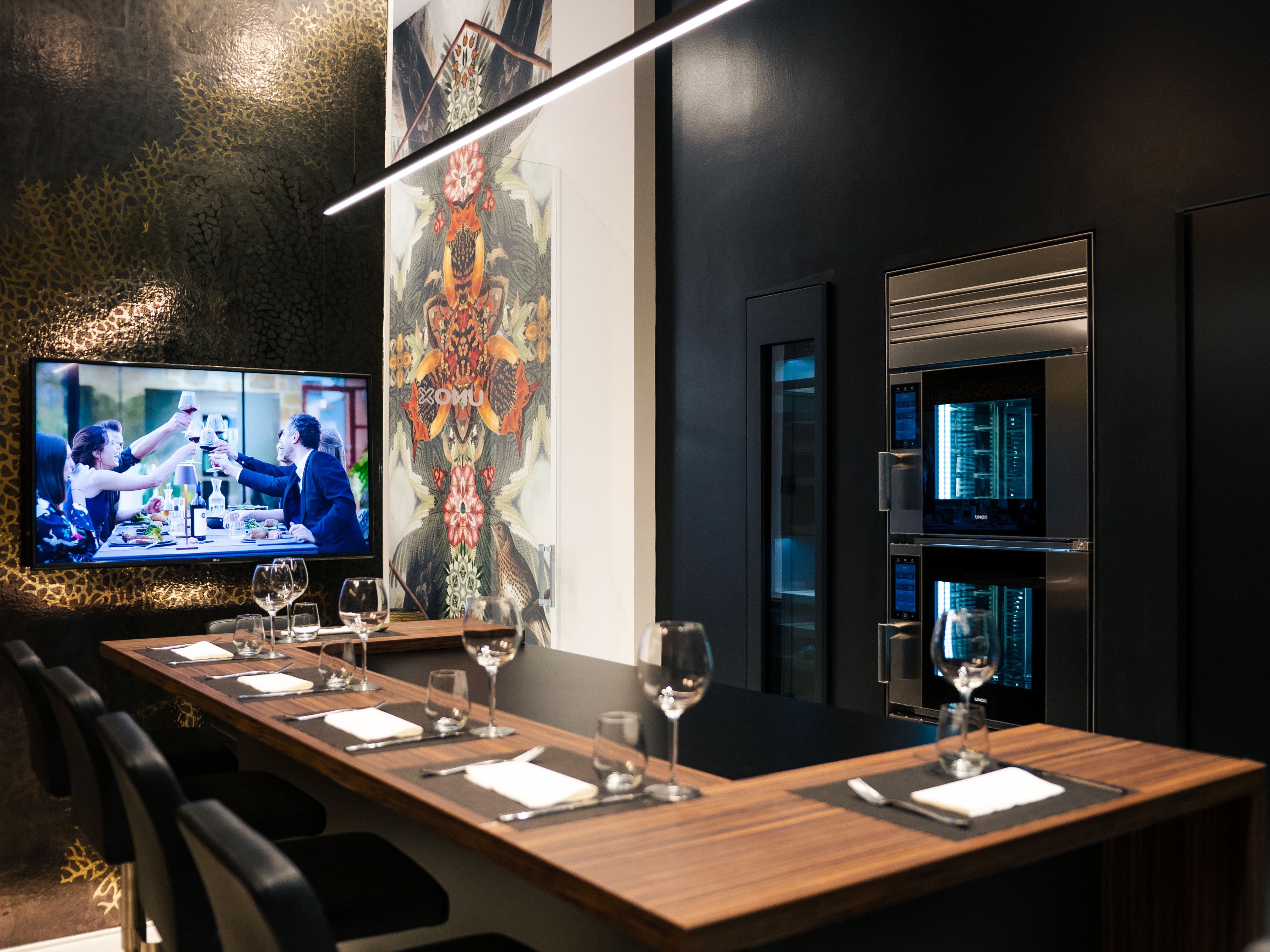 Unox Casa professional ovens on display in Milan