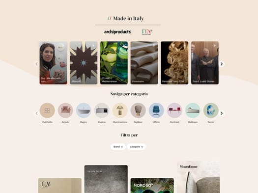 Made in Italy finishes: design, architecture and construction