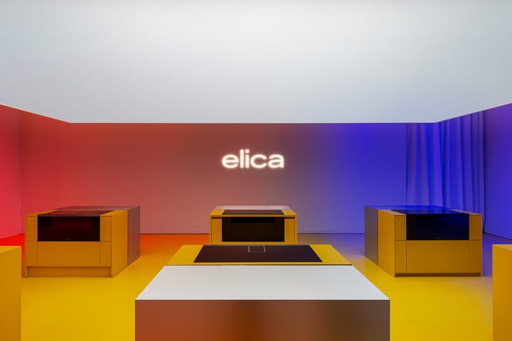 Elica extractor hoods and hobs at Eurocucina 2024