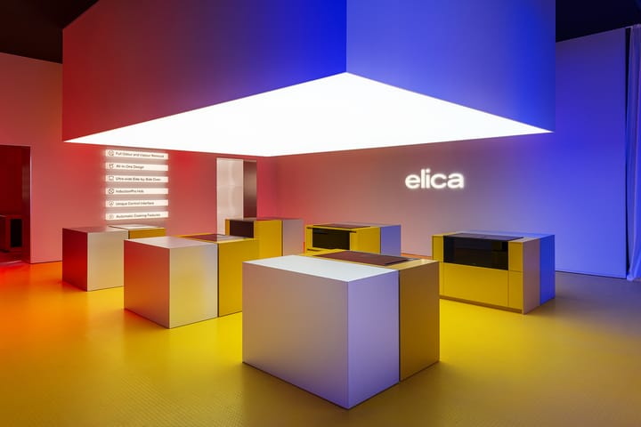 Elica extractor hoods and hobs at Eurocucina 2024