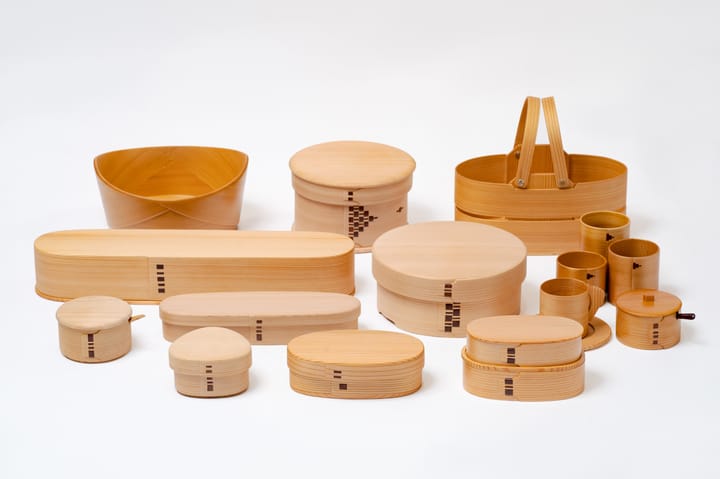 At the Milan showroom of Time & Style, handcrafted Japanese Akita Cedar objects