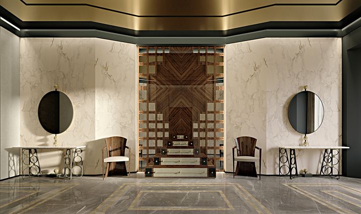 Roman & Co art deco furnishings