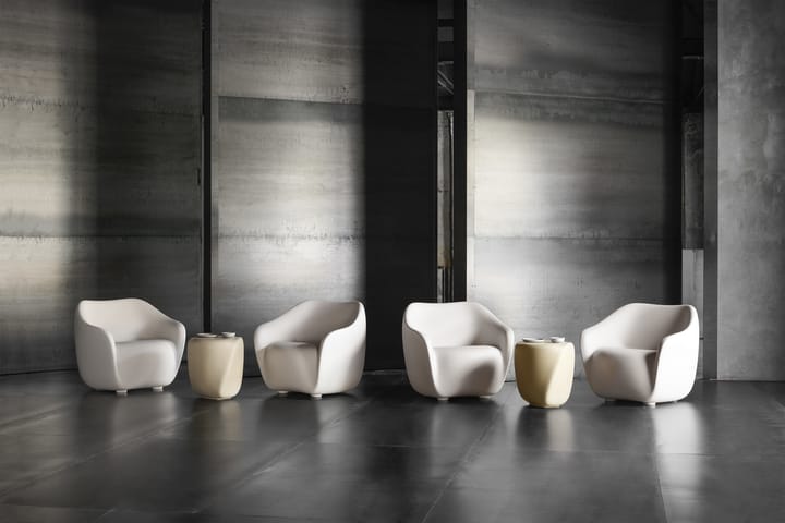 The Reborn furniture collection by Slide made of recycled plastic