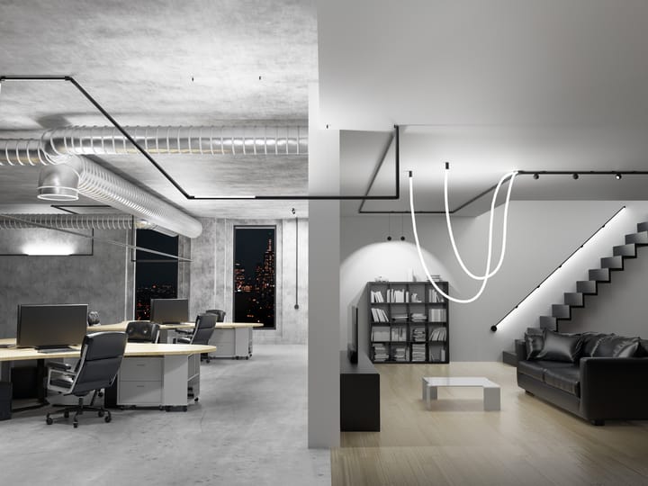 La lampada modulare Linea Light Group per gli ambienti interni