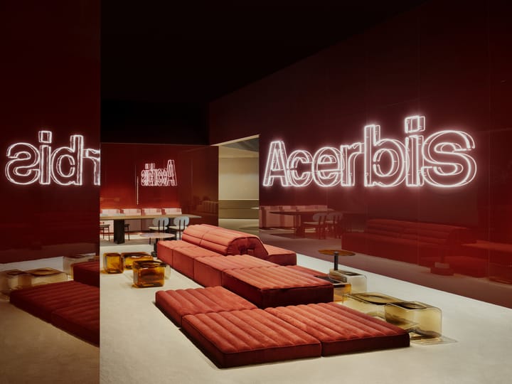 The new Acerbis furnishings designed by Sabine Marcelis and Pietro Russo