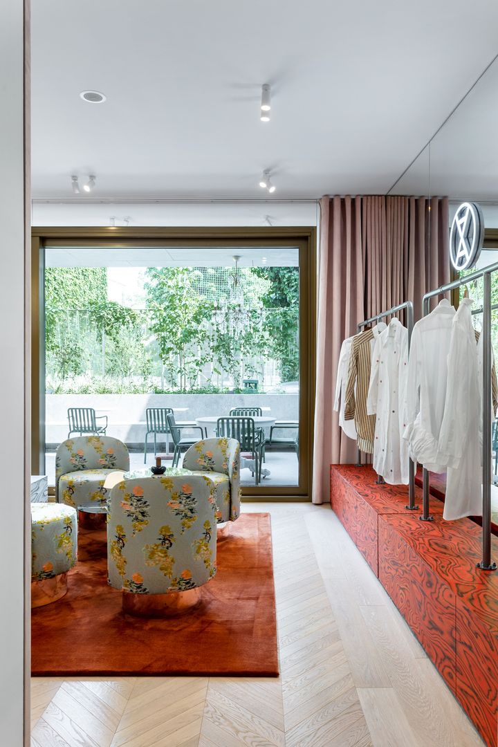 ALPI Sottsass wood finish for the new boutique Aparterre in Bucharest