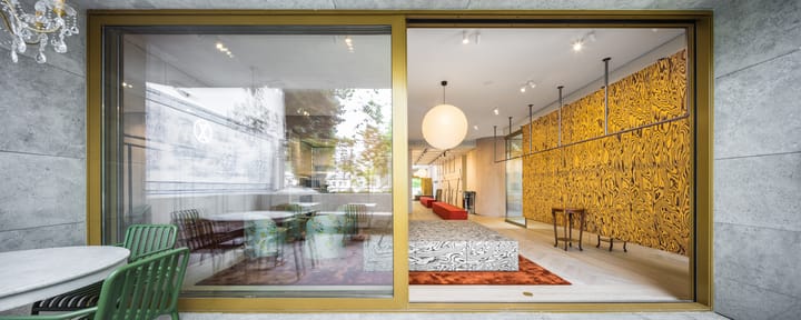 ALPI Sottsass wood finish for the new boutique Aparterre in Bucharest