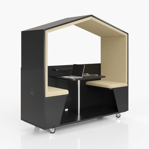 The Nook multi-purpose mobile pods at Neocon