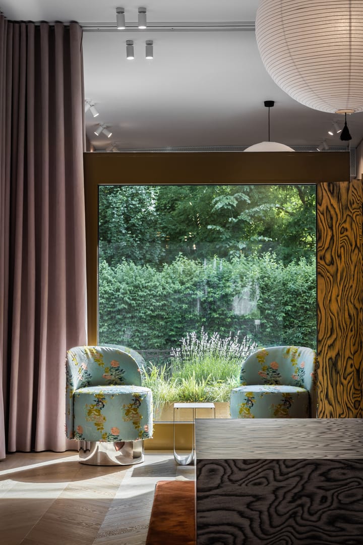 ALPI Sottsass wood finish for the new boutique Aparterre in Bucharest