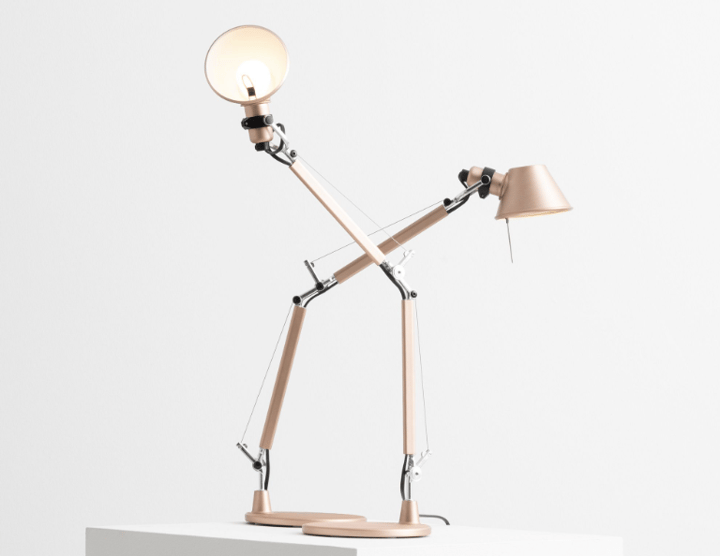 The Artemide table lamp in a new finish