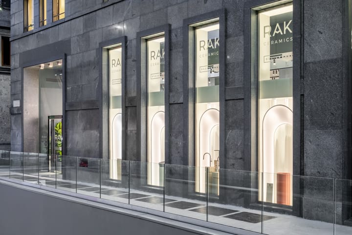 Lo showroom RAK Ceramics a Milano