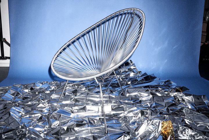 Acapulco Chair: Sonderedition in Chrom und Edelstahl zur Mailänder ...