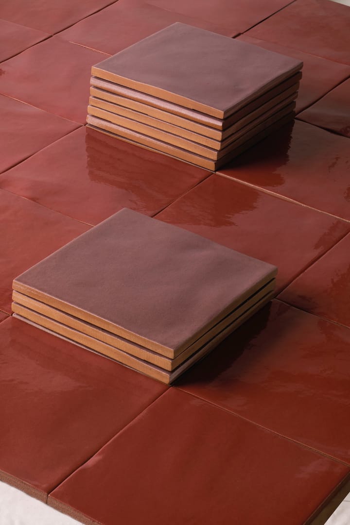 Iris Ceramica red clay wall tiles