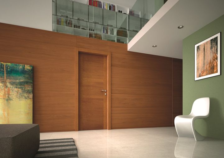 Il sistema Barausse che integra porta e boiserie