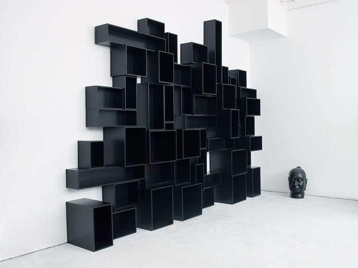 Cubit in 15 colours and natural walnut veneer