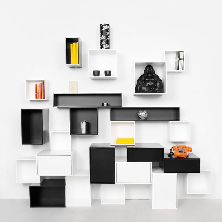 Cubit in 15 colours and natural walnut veneer