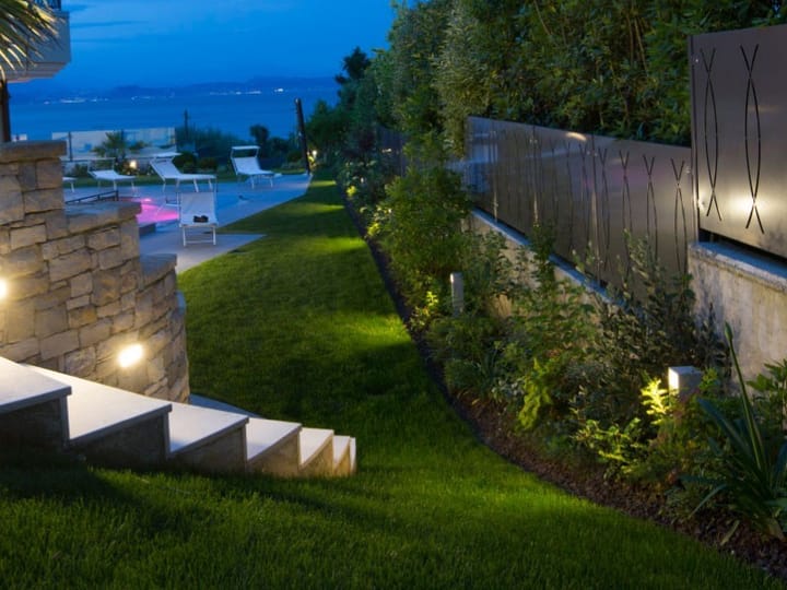 Residential lighting by Platek Light at Lake Garda
