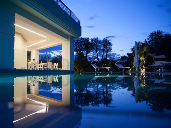 Residential lighting by Platek Light at Lake Garda
