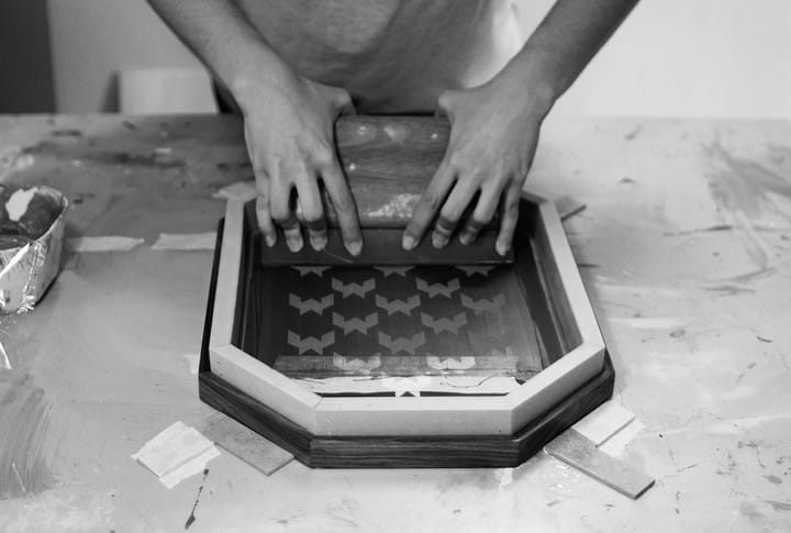 Silk Screen patterns inspired by traditional Tiles