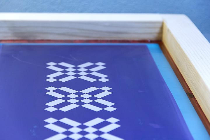 Silk Screen patterns inspired by traditional Tiles