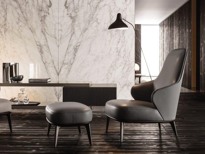 A wrap shell declined for chairs and armchairs