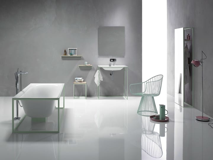 Bathroom objects in a frame