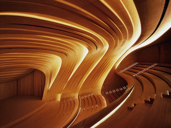 Swirling geometry in American white oak