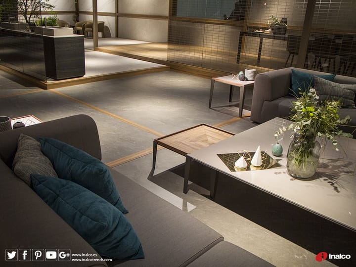 Inalco´s new extra-large porcelain tile collections conquer Cersaie