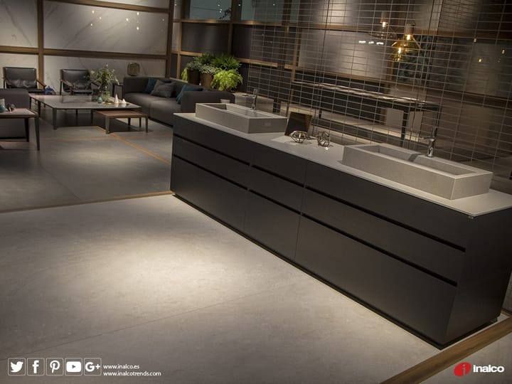 Inalco´s new extra-large porcelain tile collections conquer Cersaie