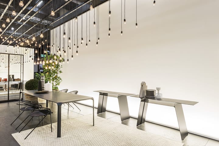 The new Living Divani collections under a sparkling cascade of light