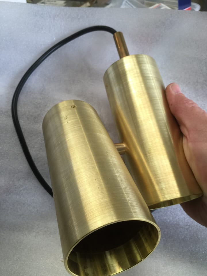 American Black Cherry, brass and mid-century design pieces