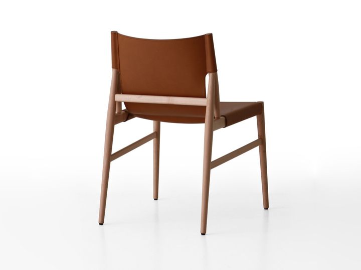 Gamfratesi. Wood, leather, 50s inspiration