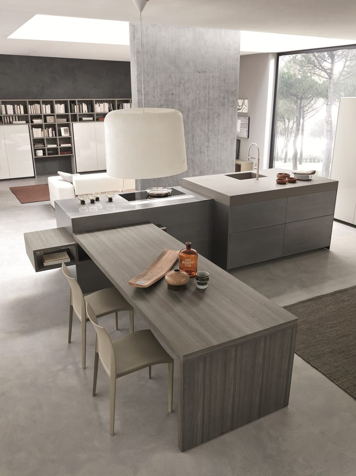 From kitchen to living area