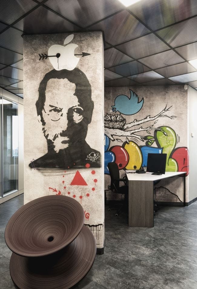 Street art meets wallpaper