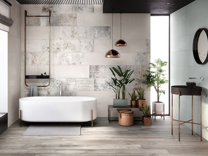 Hints of post-industrial plaster + concrete