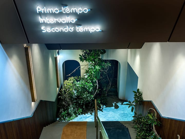 Nature invades the space of the Baxter Cinema in Milan