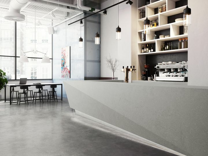 The Solid Surface between concrete and marble