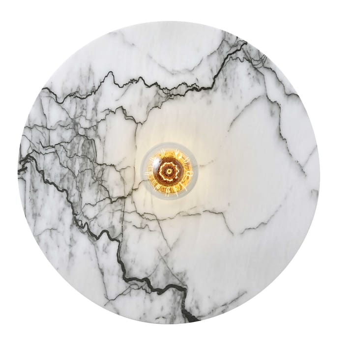 Plaster, glass, marble. Light inspired by matter