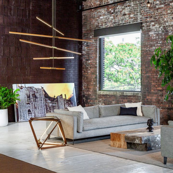 Industrial Details, Textured Terracotta Walls and Weathered Wooden Floors