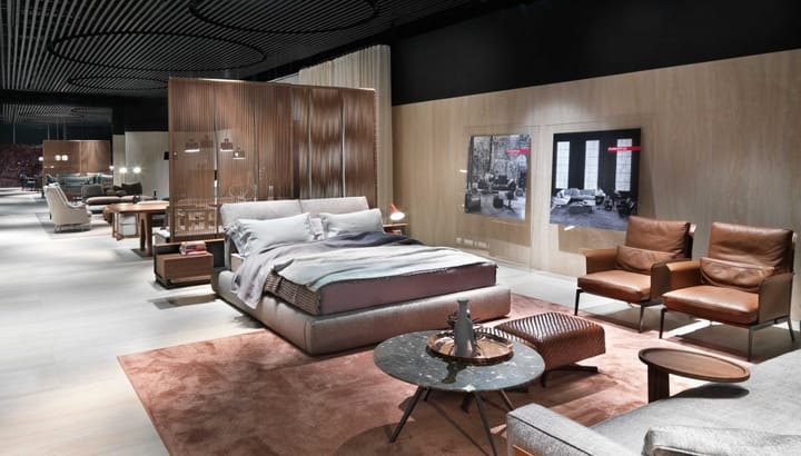 Warm Colors and Precious Materials: Flexform at IMM