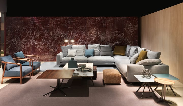 Warm Colors and Precious Materials: Flexform at IMM